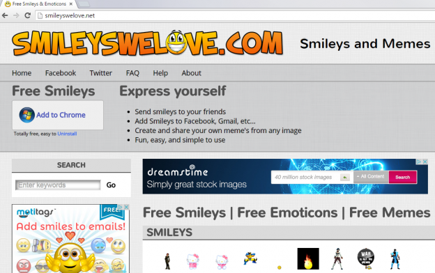 Remove Smileys We Love Toolbar