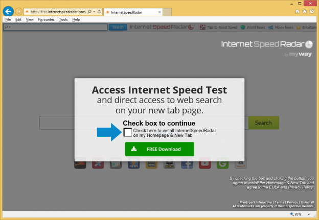 InternetSpeedRadar Toolbar – How to remove?