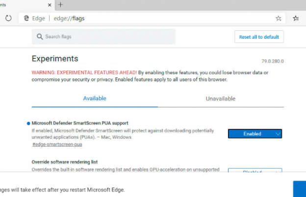 Remove Microsoft Edge to Let You Block Potentially Unwanted Programs