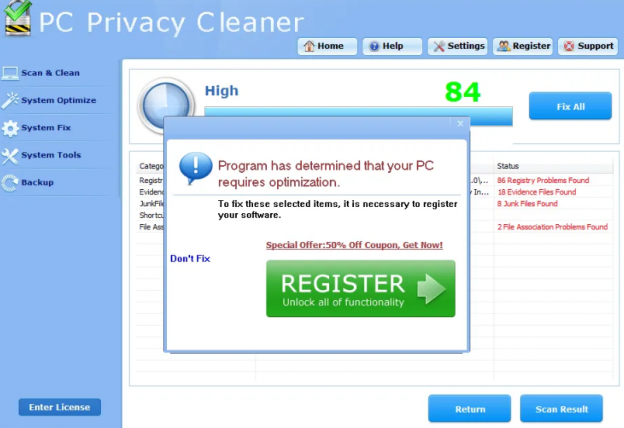 Remove Smart PC Privacy Cleaner Pro
