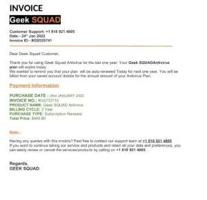 Geek Squad Scam Email – What you need to know?