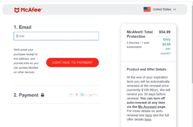Remove McAfee – Your PC is infected with 5 viruses! POP-UP Scam