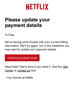 What is Netflix Email Scam