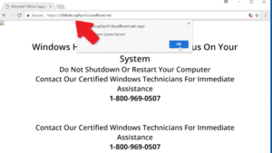 CloudFront Scam – How to remove?