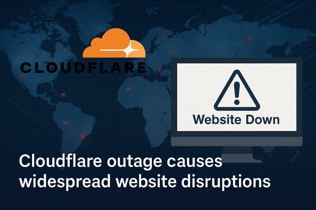 Cloudflare outage disrupts websites as company monitors ongoing issues
